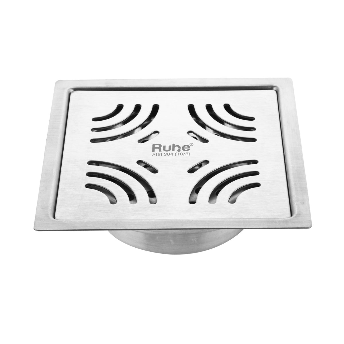 Emerald Square Flat Cut Floor Drain – Ruhe