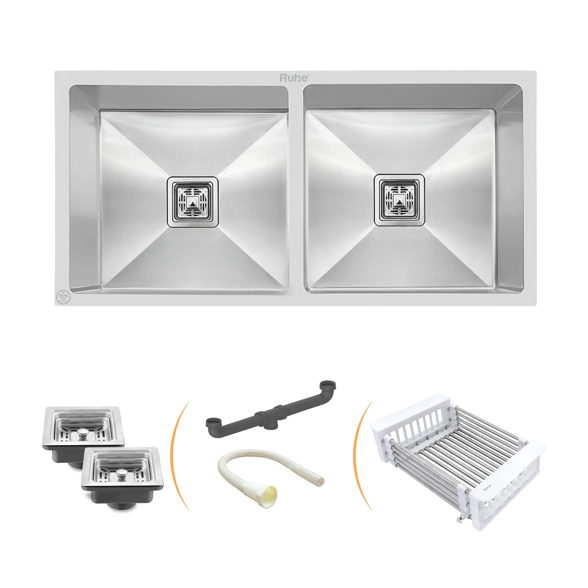 Buy Handmade Double Bowl Sink from Manufacturer – Ruhe