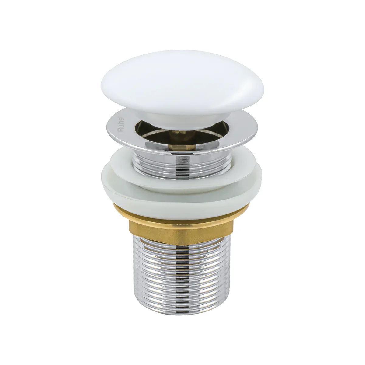 White Ceramic Pop-up Waste Coupling (3 Inches) - by Ruhe – Ruhe