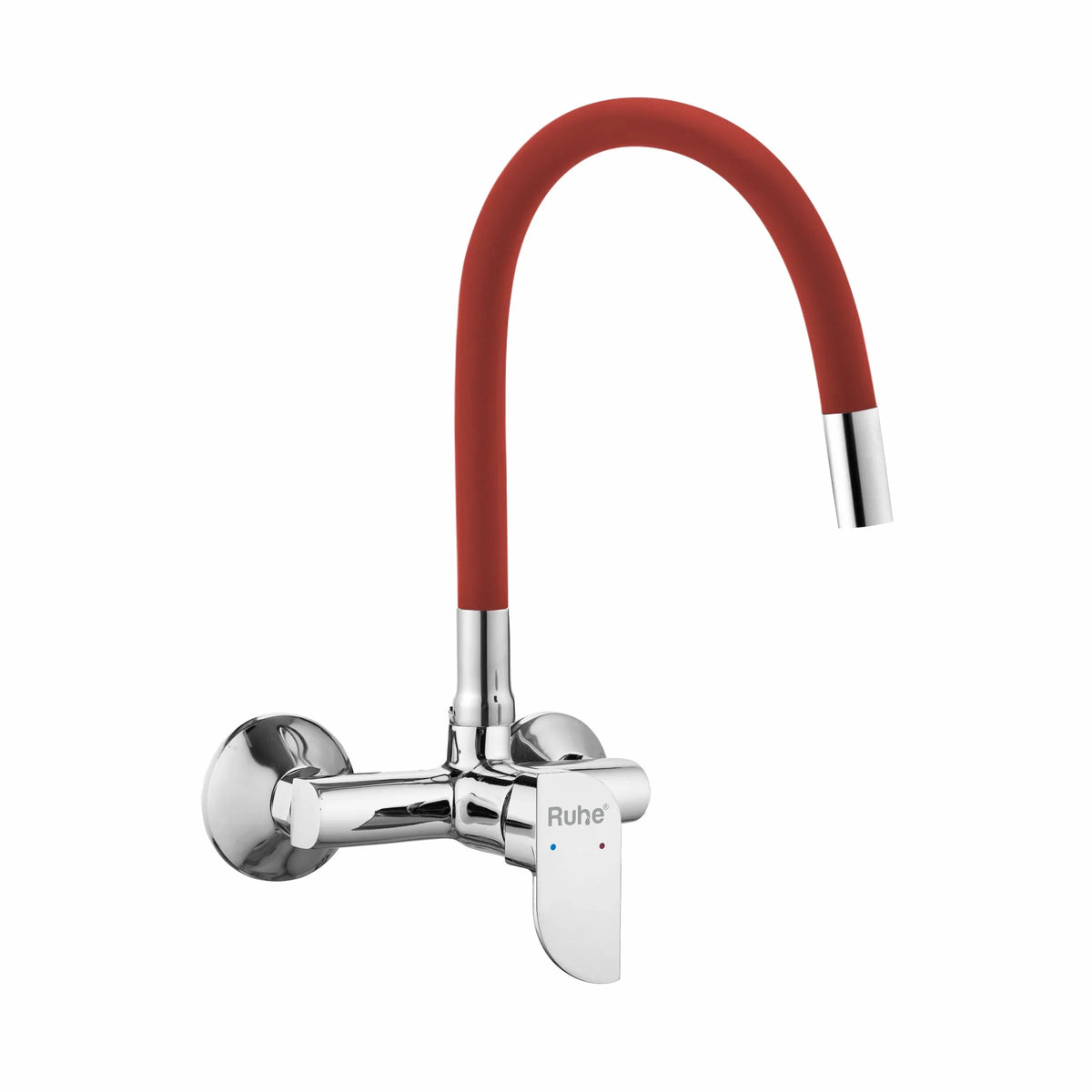 Pristine Single Lever Wall-mount Kitchen Sink Mixer Tap with Coloured ...