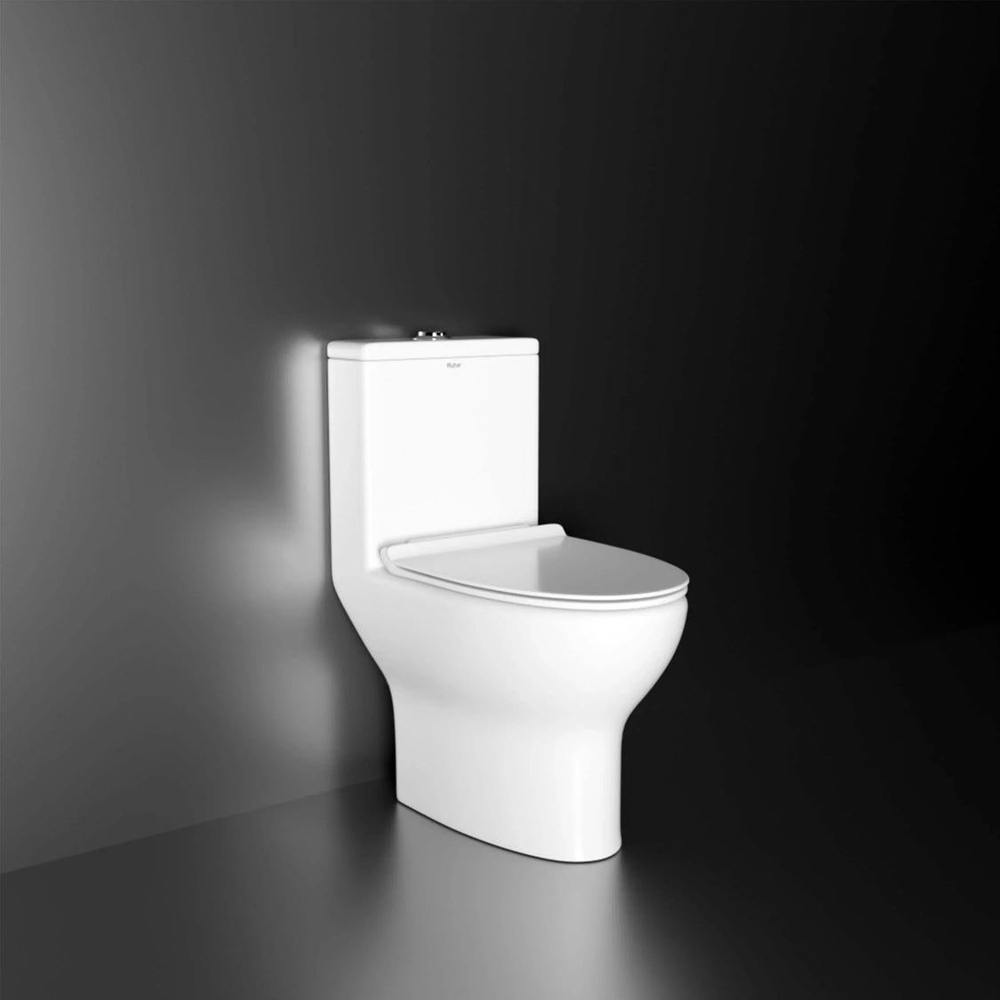 Space One-Piece S-Trap Siphonic Western Toilet / Commode (White) – Ruhe