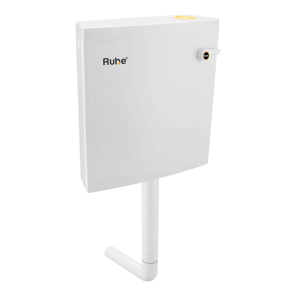 Flushing Wall Hung Cistern 8.5 Ltr. (White) - by Ruhe® – Ruhe