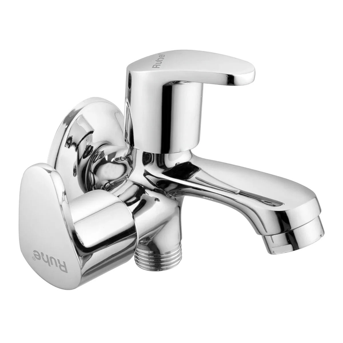 Brass Bib Cock Two Way Double Handle Faucet Online in India – Ruhe