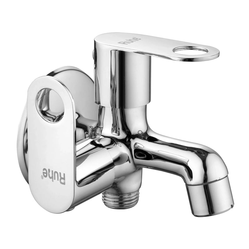Brass Bib Cock Two Way Double Handle Faucet Online in India – Ruhe