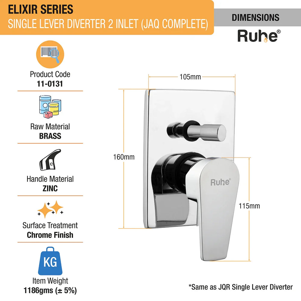Single Lever Diverter Complete Set 2 and 3 Inlet – Ruhe