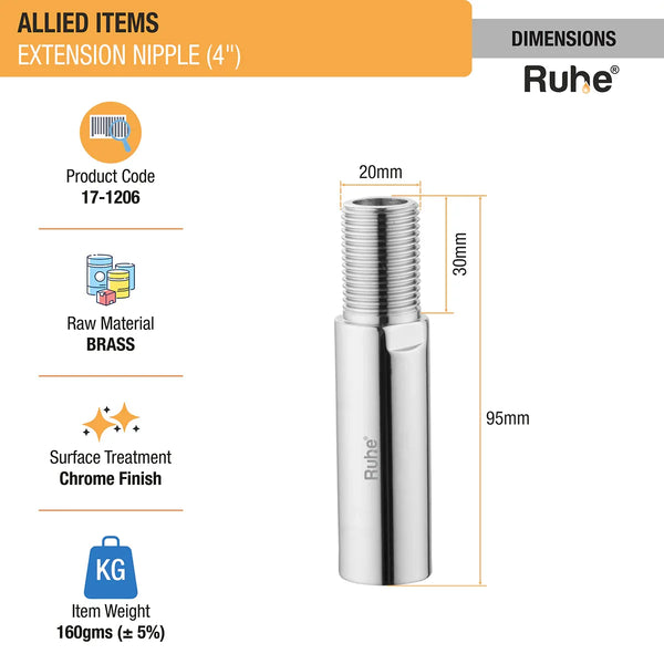 Brass Extension Nipple Online in Multiple Sizes – Ruhe