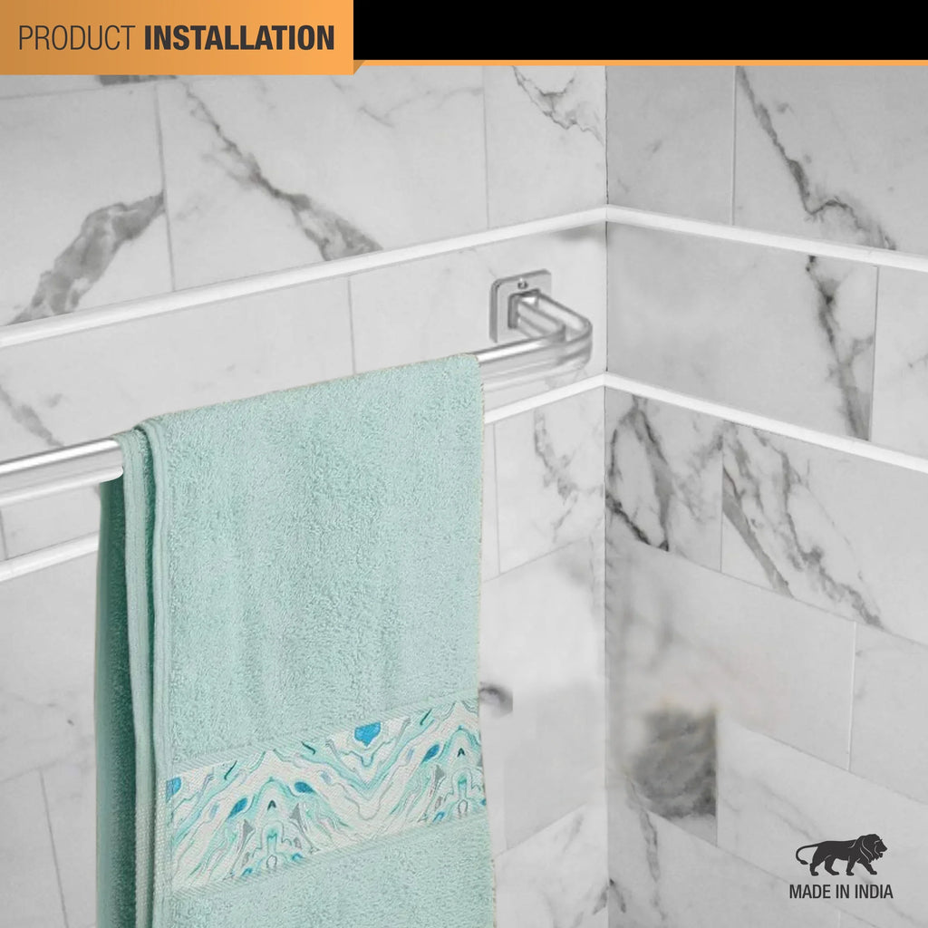 Square ABS Towel Rod (21 inches) installation