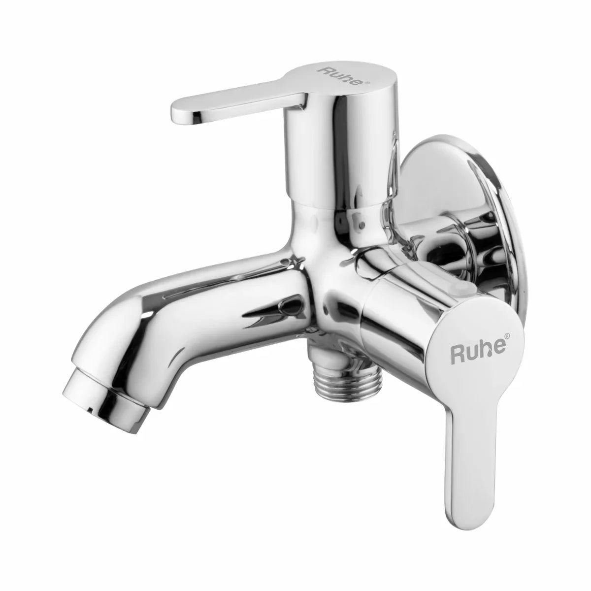 Brass Bib Cock Two Way Double Handle Faucet Online in India – Ruhe