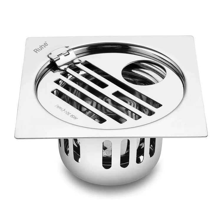 Square Floor Drain with Trap – Stainless Steel Drainage Solution | Ruhe ...