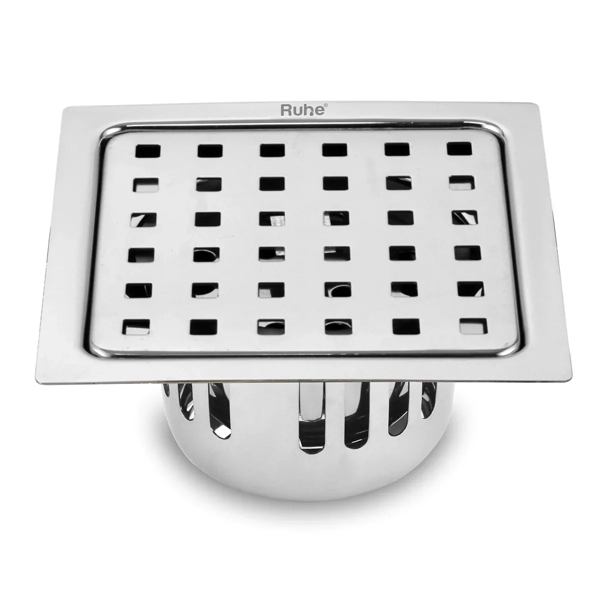 Square Floor Drain with Trap – Stainless Steel Drainage Solution | Ruhe ...